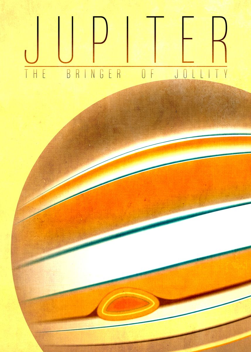 'Jupiter - The Bringer of Jollity 5/9 in the complete se ... ' Poster ...