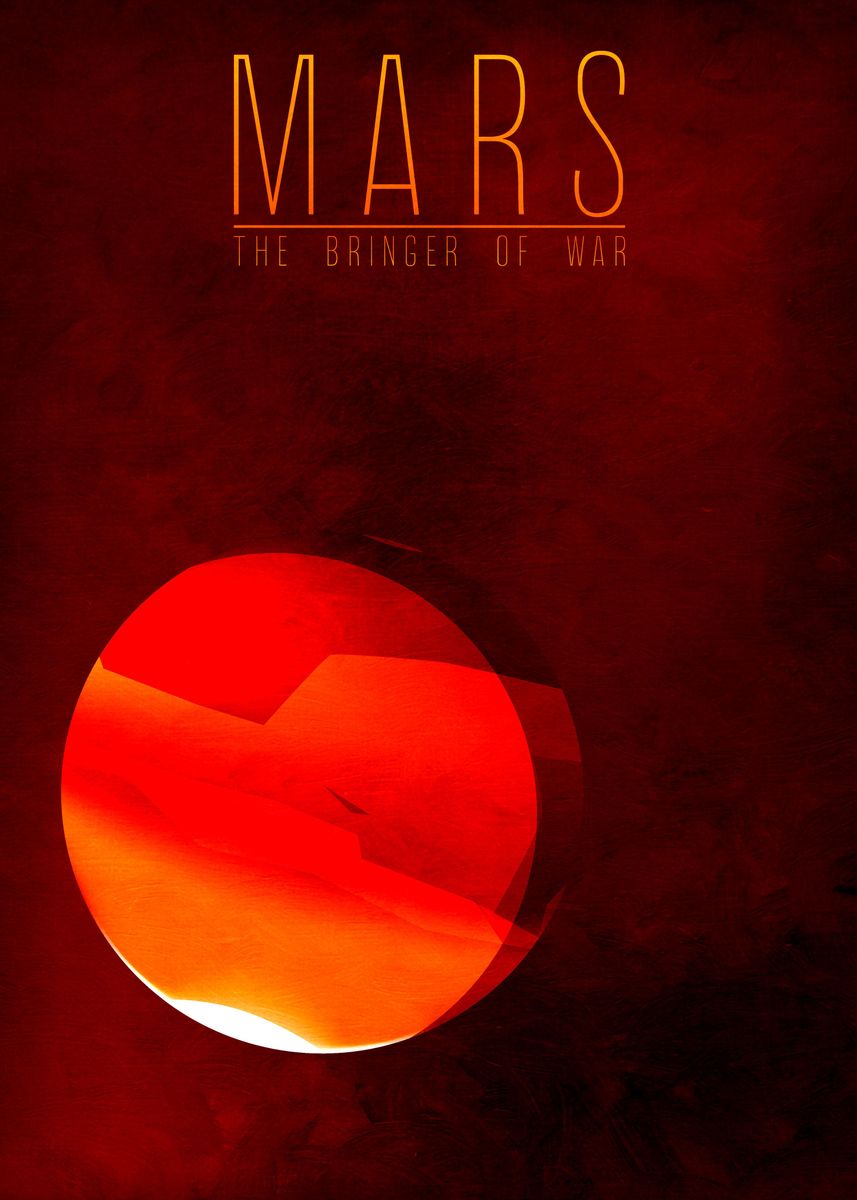 'Mars - The Bringer of War 4/9 in the complete set of pl ... ' Poster ...