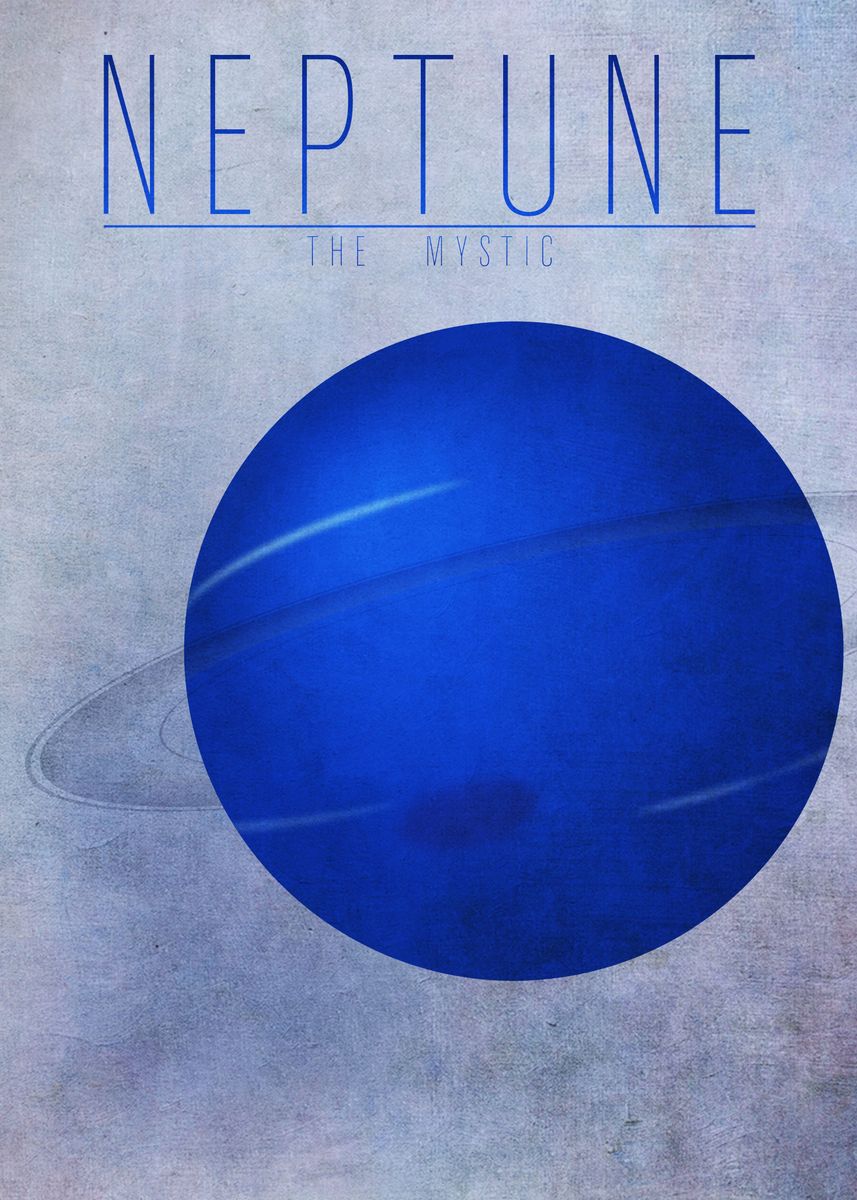 'Neptune - The Mystic 8/9 in the complete set of planets ... ' Poster ...