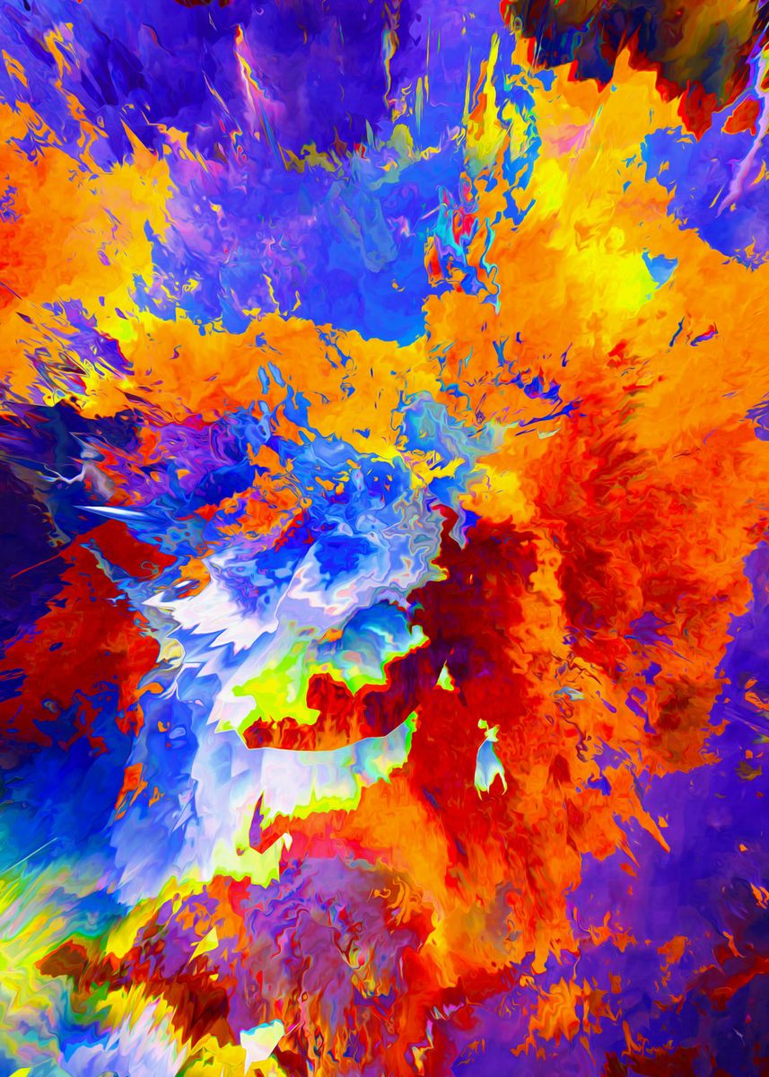 'Jel' Poster, picture, metal print, paint by Dorian Legret | Displate