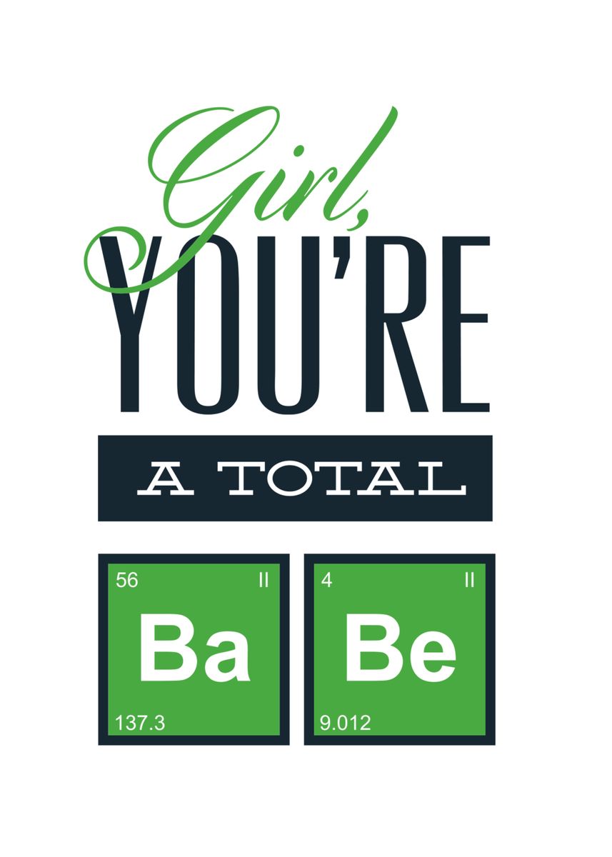 'Fun with science, Ba Be' Poster, picture, metal print, paint by ...