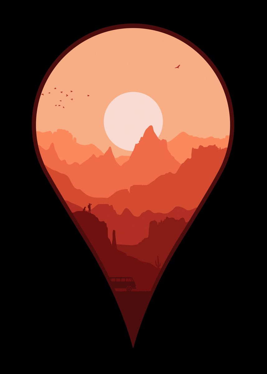 'Destination Unknown' Poster by Grant Shepley | Displate