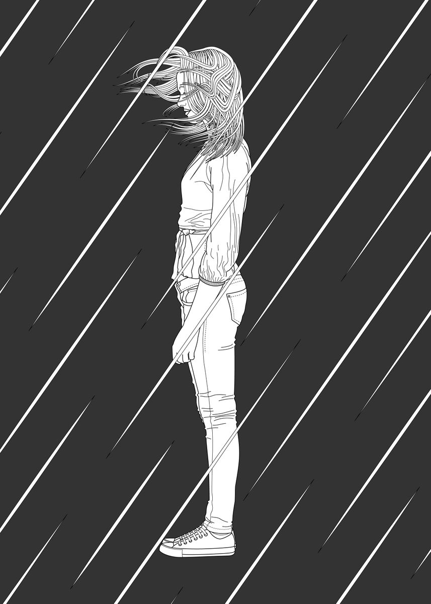 'imperturbable' Poster, picture, metal print, paint by freshinkstain ...