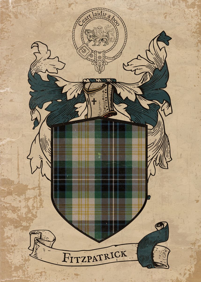 'Clan Fitzpatrick' Poster, picture, metal print, paint by Daniel Clark ...