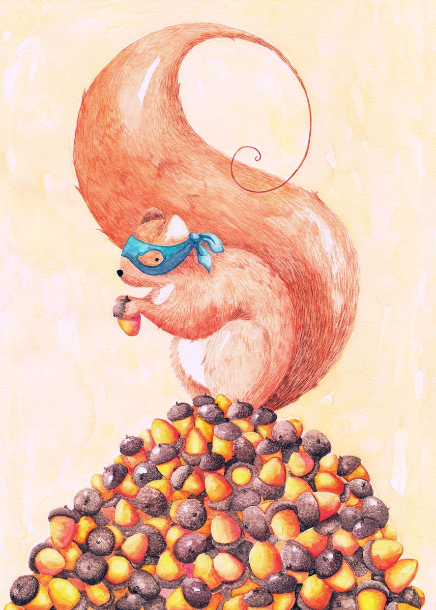 'The Bandit Squirrel and the one thousand and one acorns ... ' Poster ...