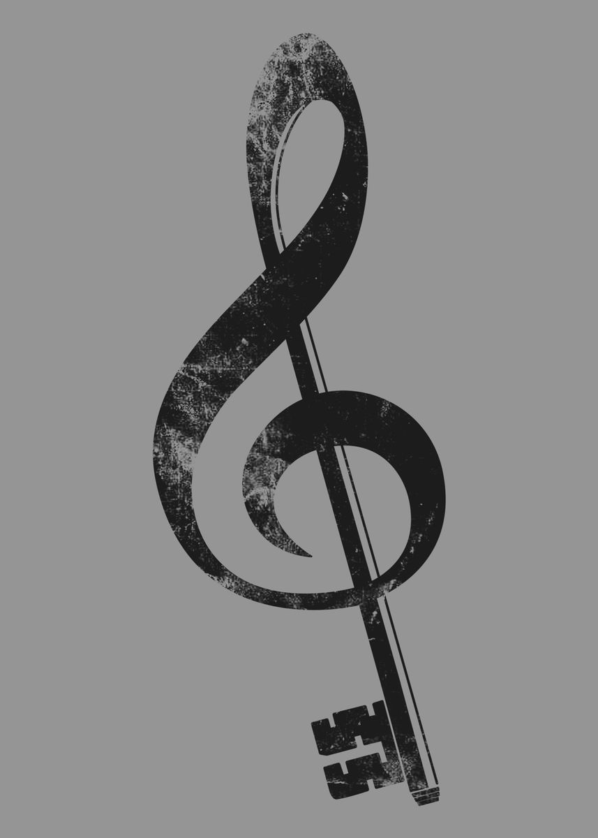 'The music is the key.' Poster, picture, metal print, paint by JC Maziu ...