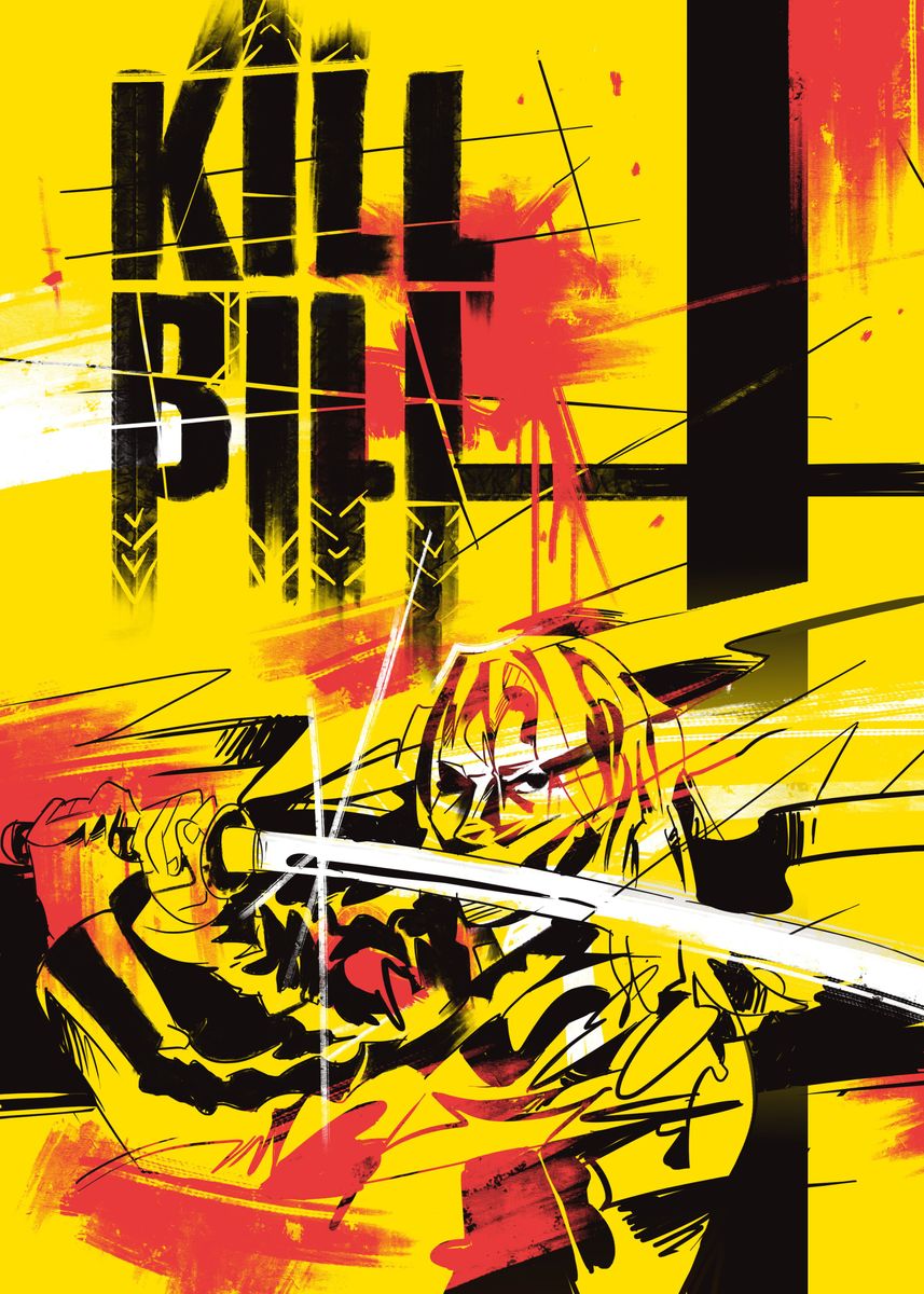 'kill Bill poster ' Poster by James Weinreb | Displate