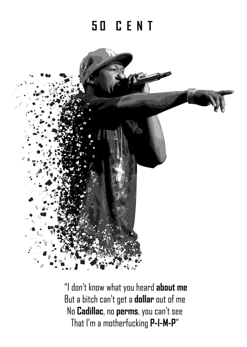 '50 Cent' Poster by Xavier Vieira | Displate