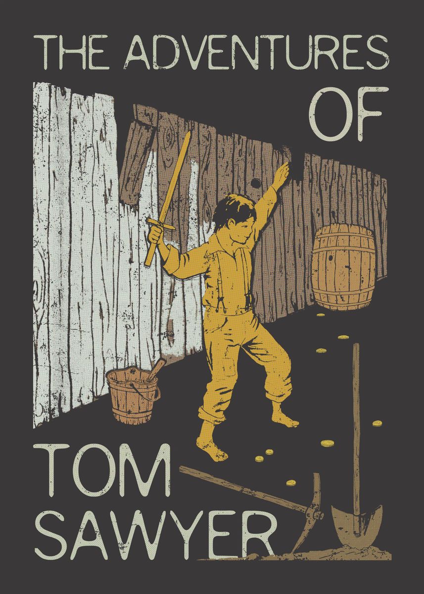 'The Adventures Tom Sawyer' Poster, picture, metal print, paint by ...
