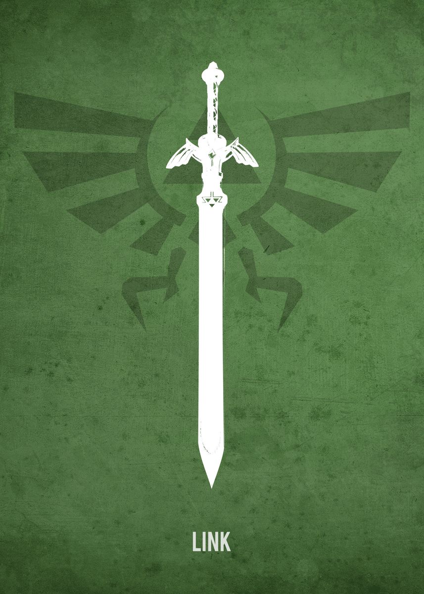 'Legendary Weapons - Link's Master Sword' Poster, picture, metal print ...