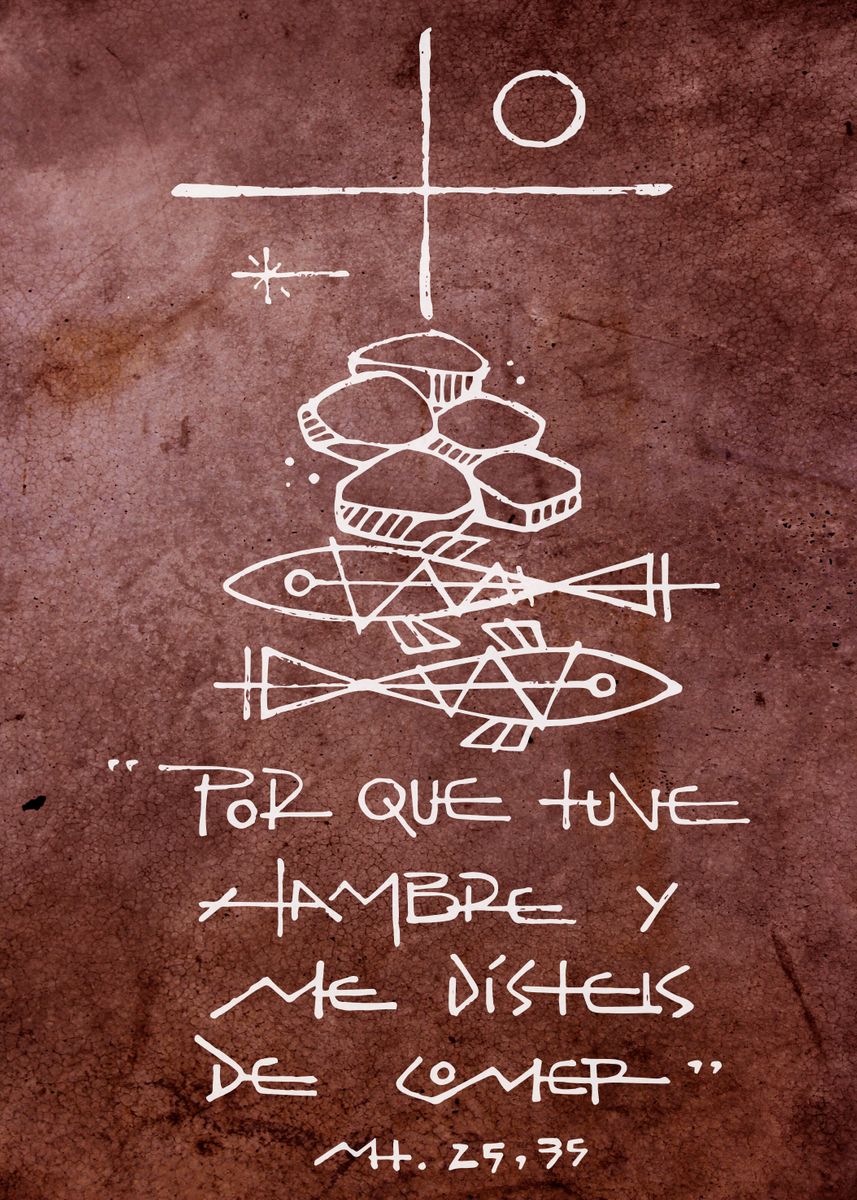 'Hand drawn illustration or drawing of a Christian Cross ... ' Poster ...