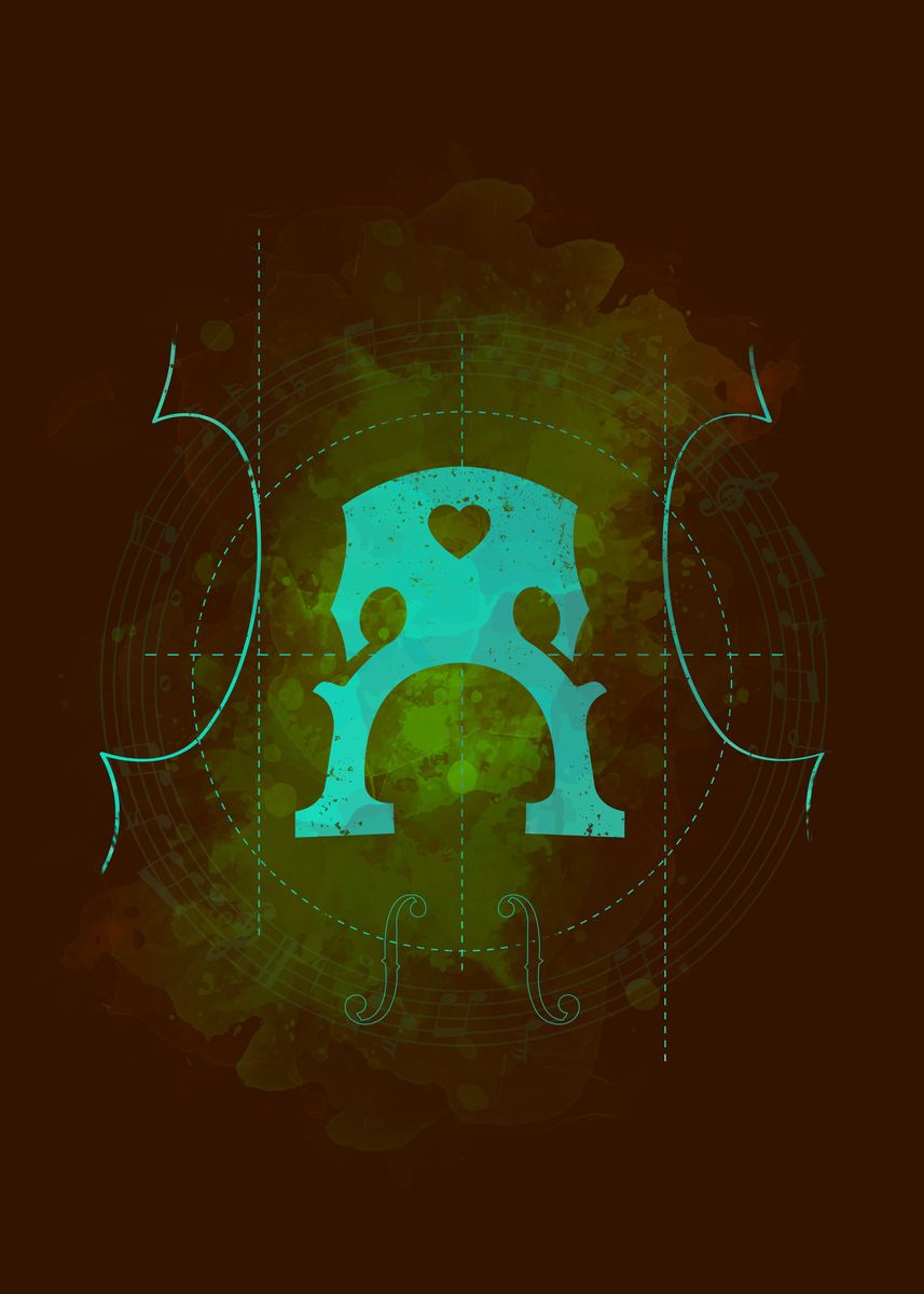 'Sound of Cello' Poster, picture, metal print, paint by Leandro Jorge ...