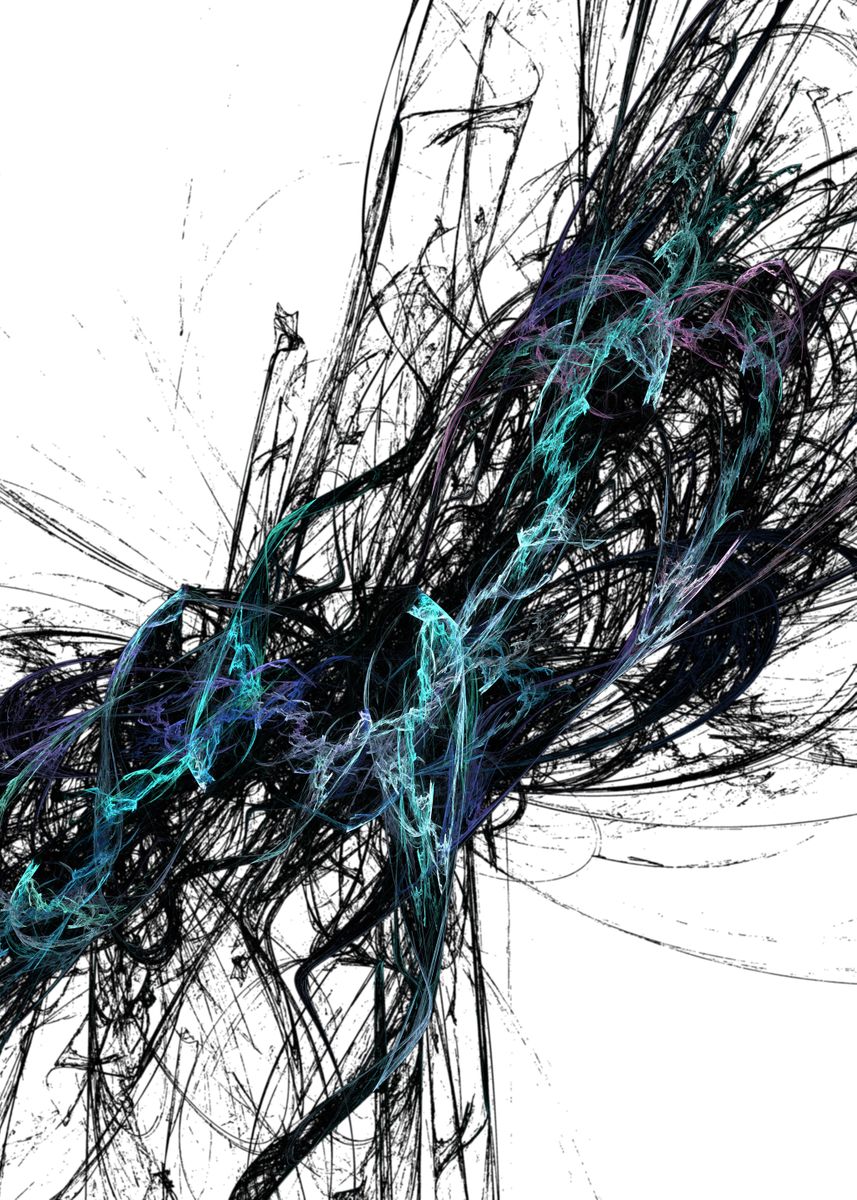 'Swirling Paint Splatter' Poster, picture, metal print, paint by Elomin ...