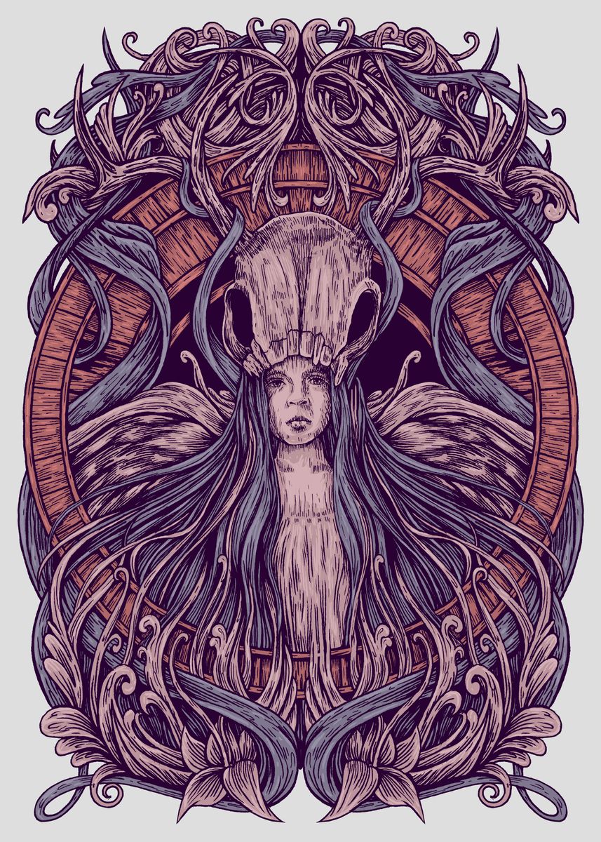 'Angel' Poster, picture, metal print, paint by Ahmad Mujib | Displate