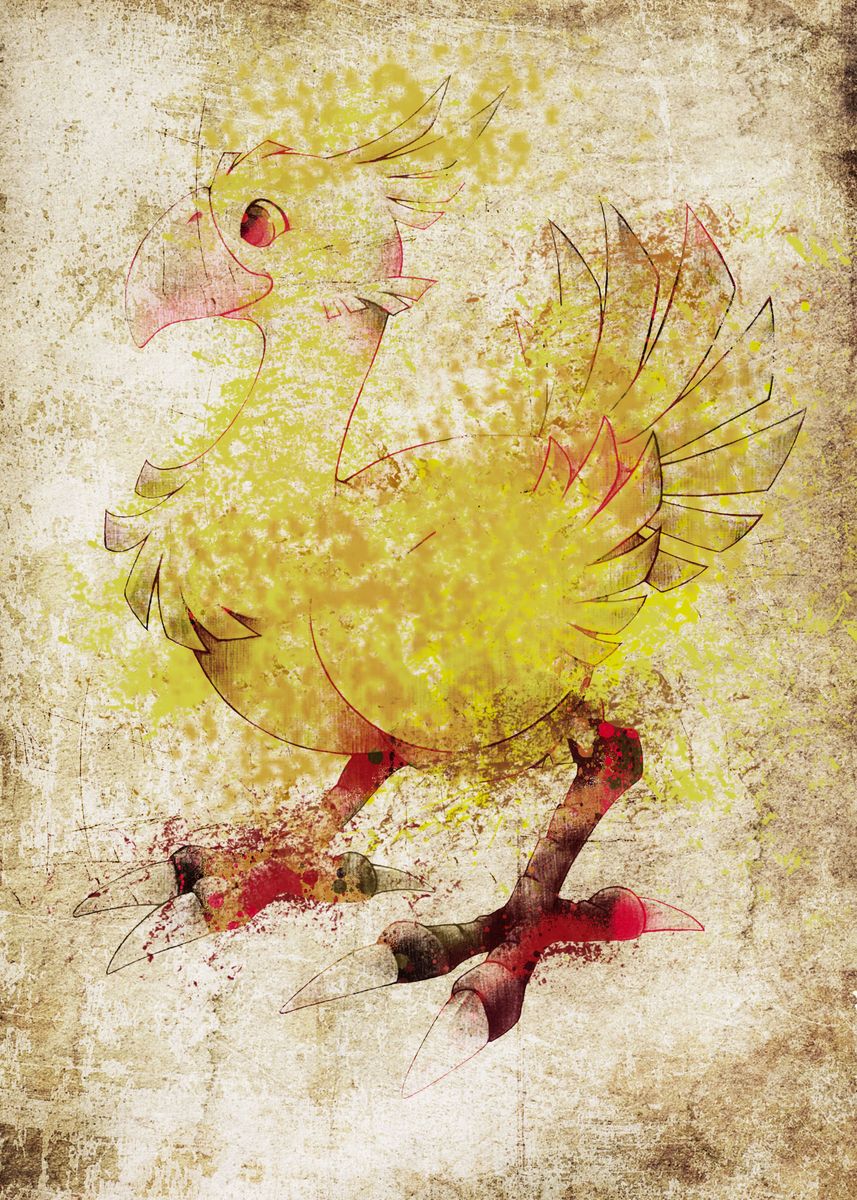'Chocobo' Poster, picture, metal print, paint by Apo | Displate