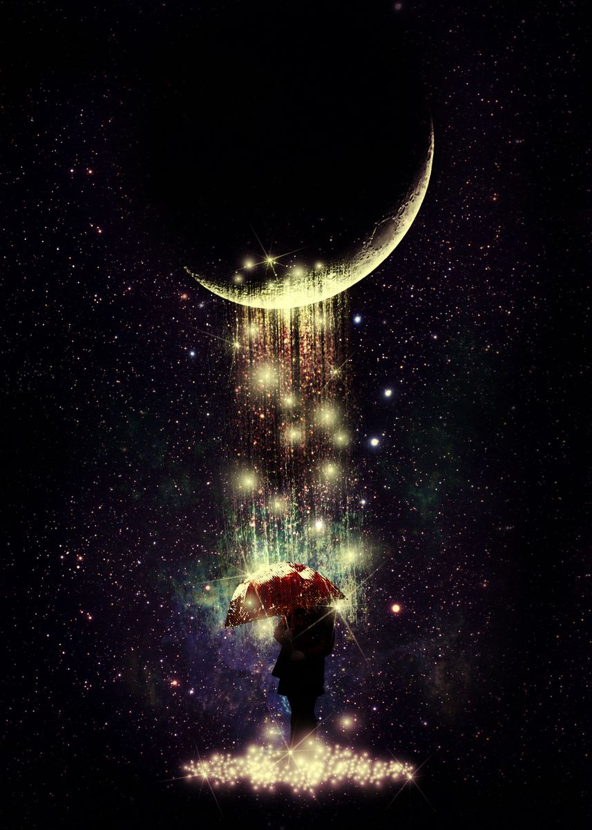 'Falling Stars' Poster, picture, metal print, paint by Roland ...