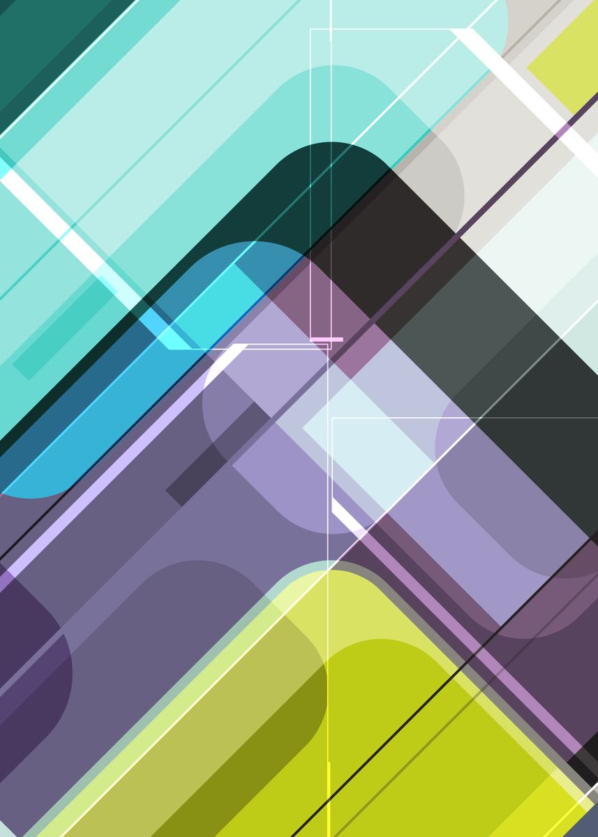 'Abstract movement piece' Poster, picture, metal print, paint by Jamie ...