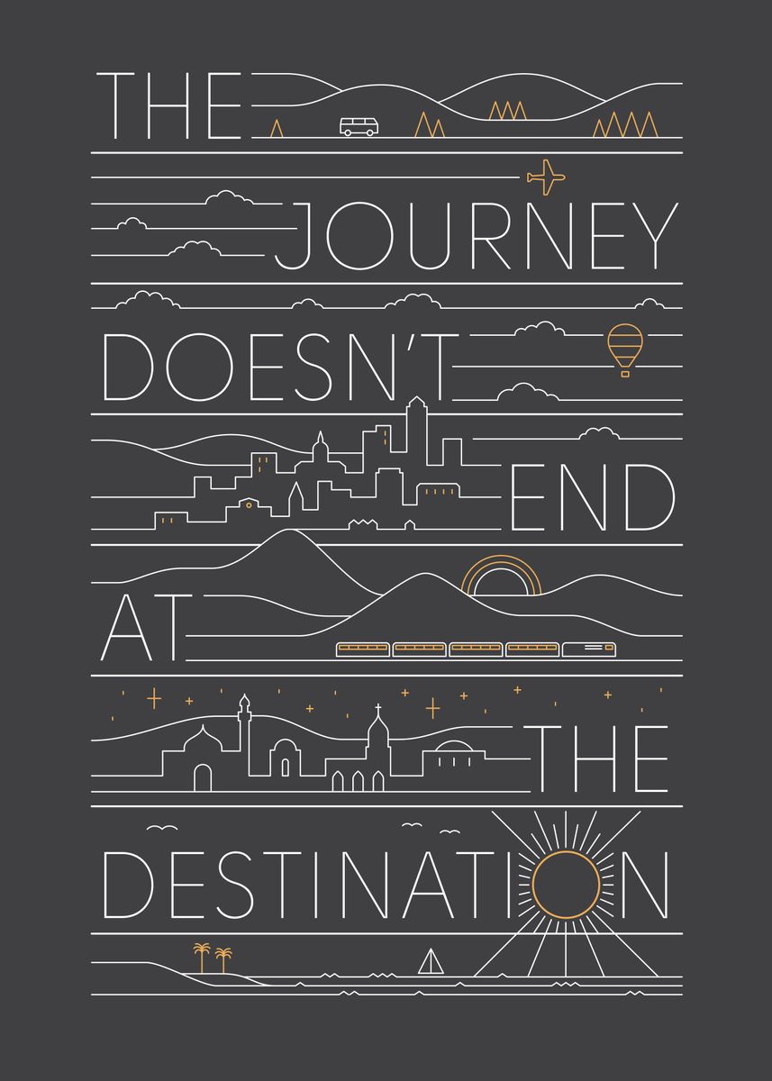 'THE JOURNEY' Poster, picture, metal print, paint by Rick Crane | Displate