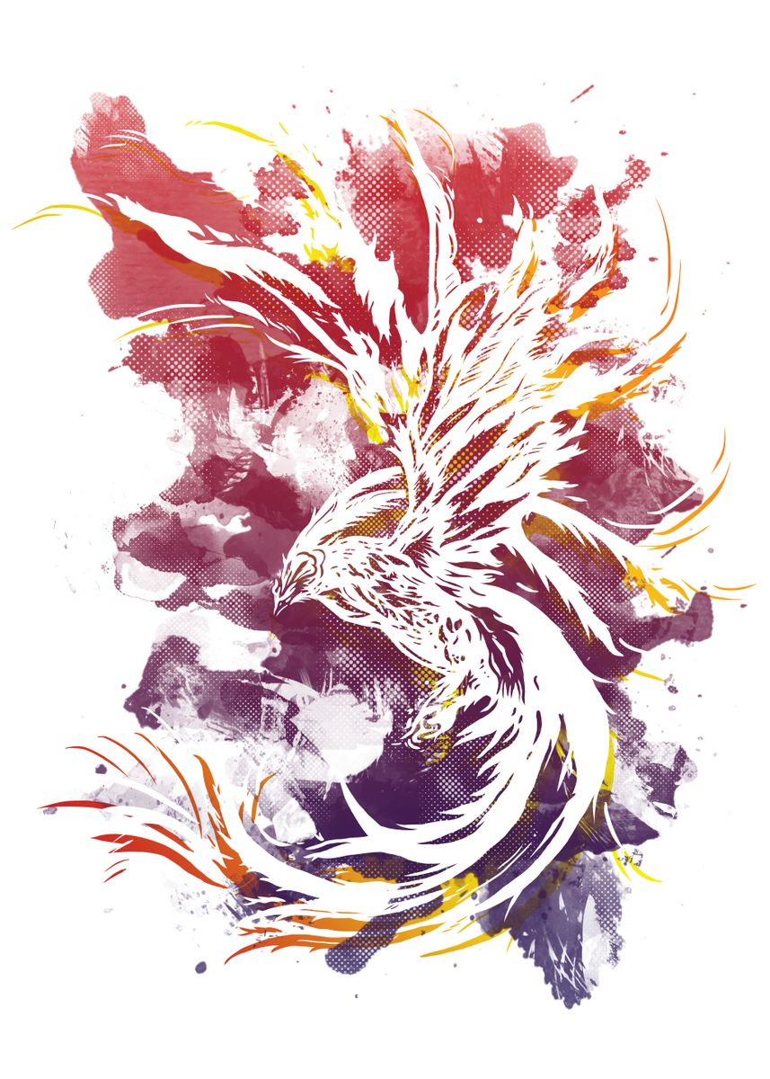 'Phoenix' Poster, picture, metal print, paint by Rael Mitchel Dosdos ...