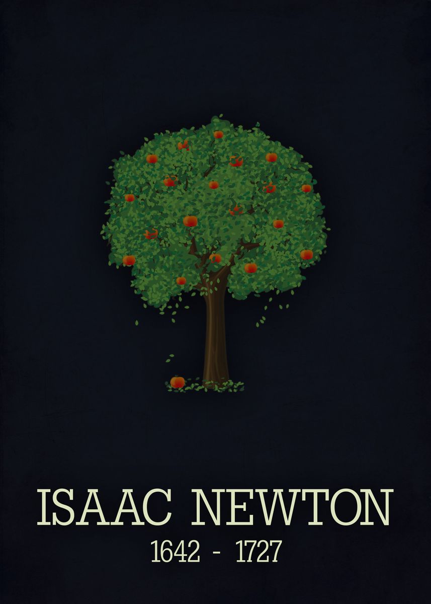 'Isaac Newton poster' Poster, picture, metal print, paint by Viktor ...