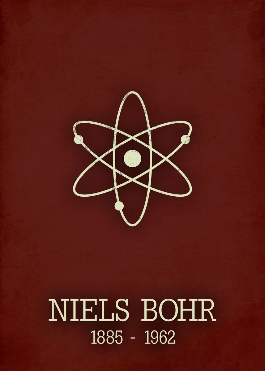 'Niels Bohr poster' Poster, picture, metal print, paint by Viktor ...