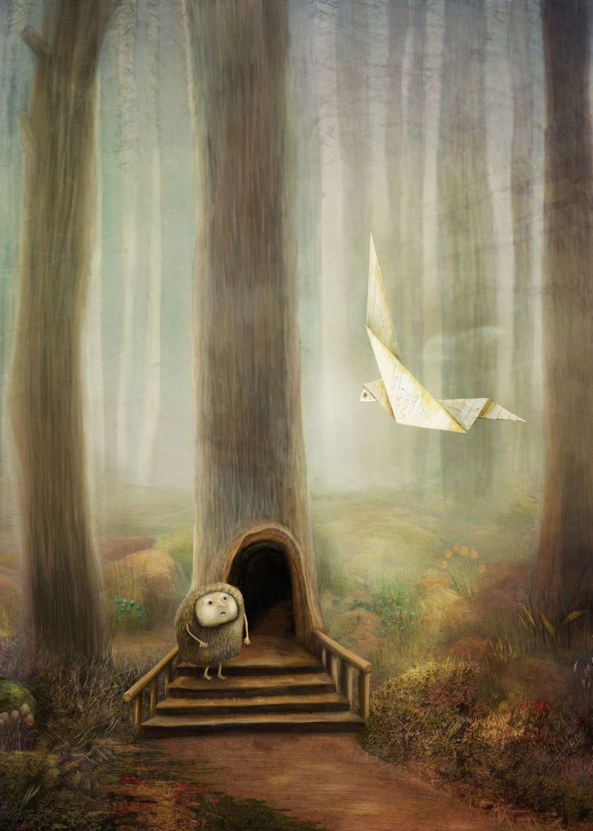 'The Messenger' Poster, picture, metal print, paint by Catherine ...