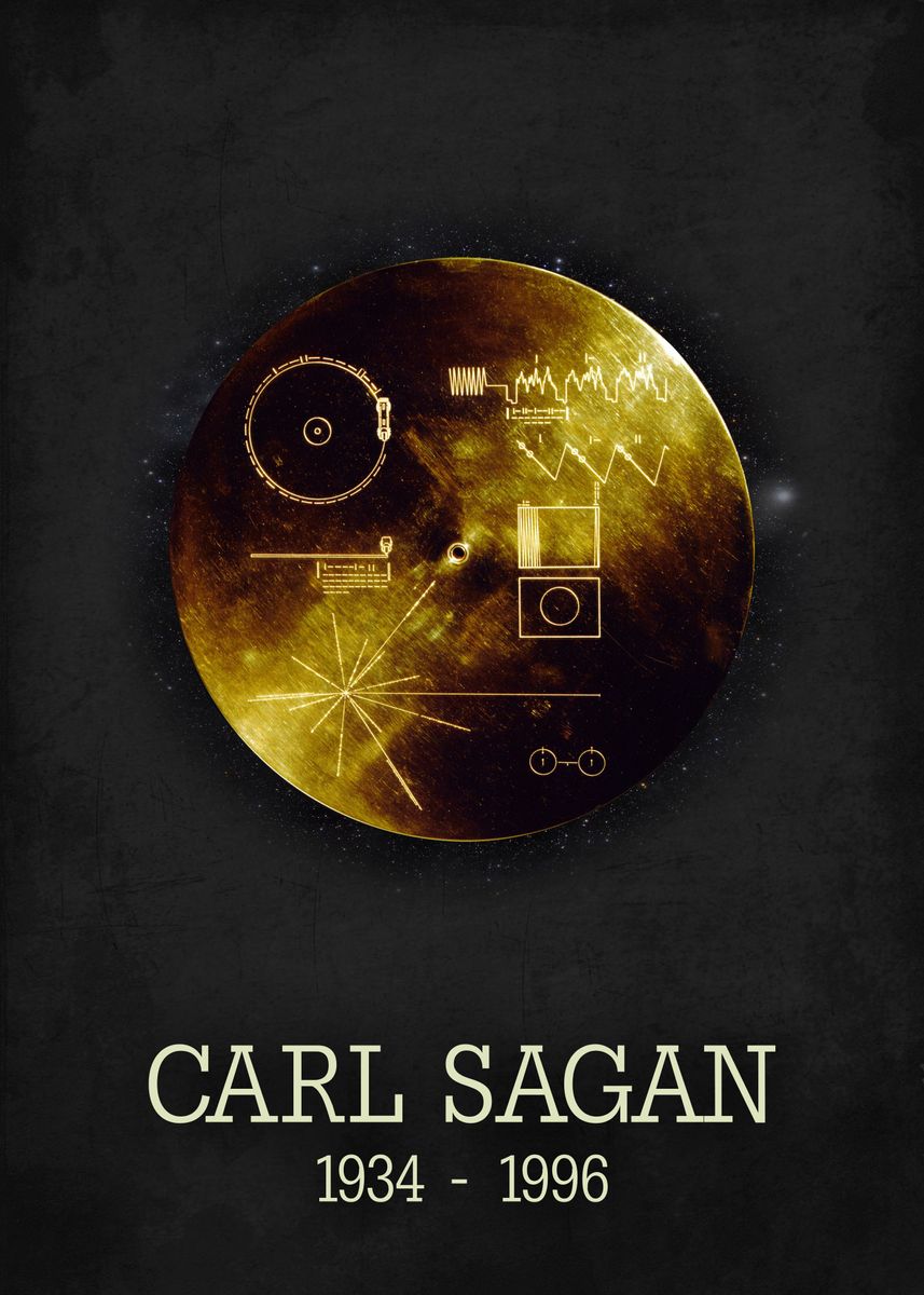 'Carl Sagan poster' Poster by Viktor Markstedt | Displate