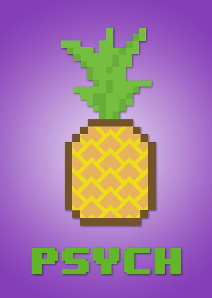 'Psych 8 bits art' Poster, picture, metal print, paint by Marcos ...