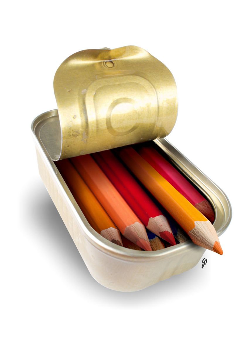 'Crayons in a can' Poster by Old Man | Displate