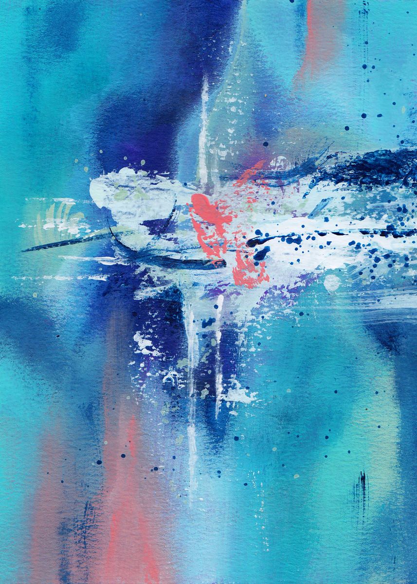 'Abstract Acrylic paint' Poster, picture, metal print, paint by Li ...