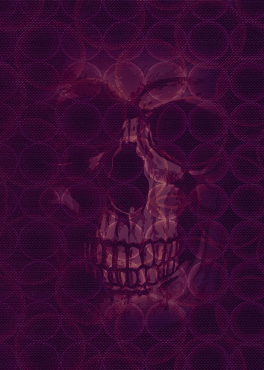 'Purple Death ' Poster, picture, metal print, paint by Scar Design ...