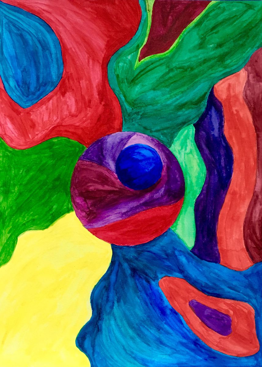 'Wave' Poster, picture, metal print, paint by 21CherryFlip | Displate