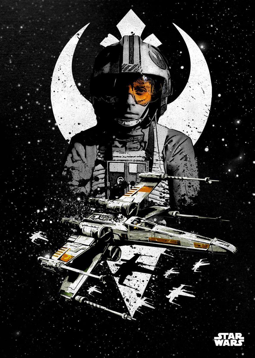 'X-Wing' Poster, picture, metal print, paint by Star Wars | Displate