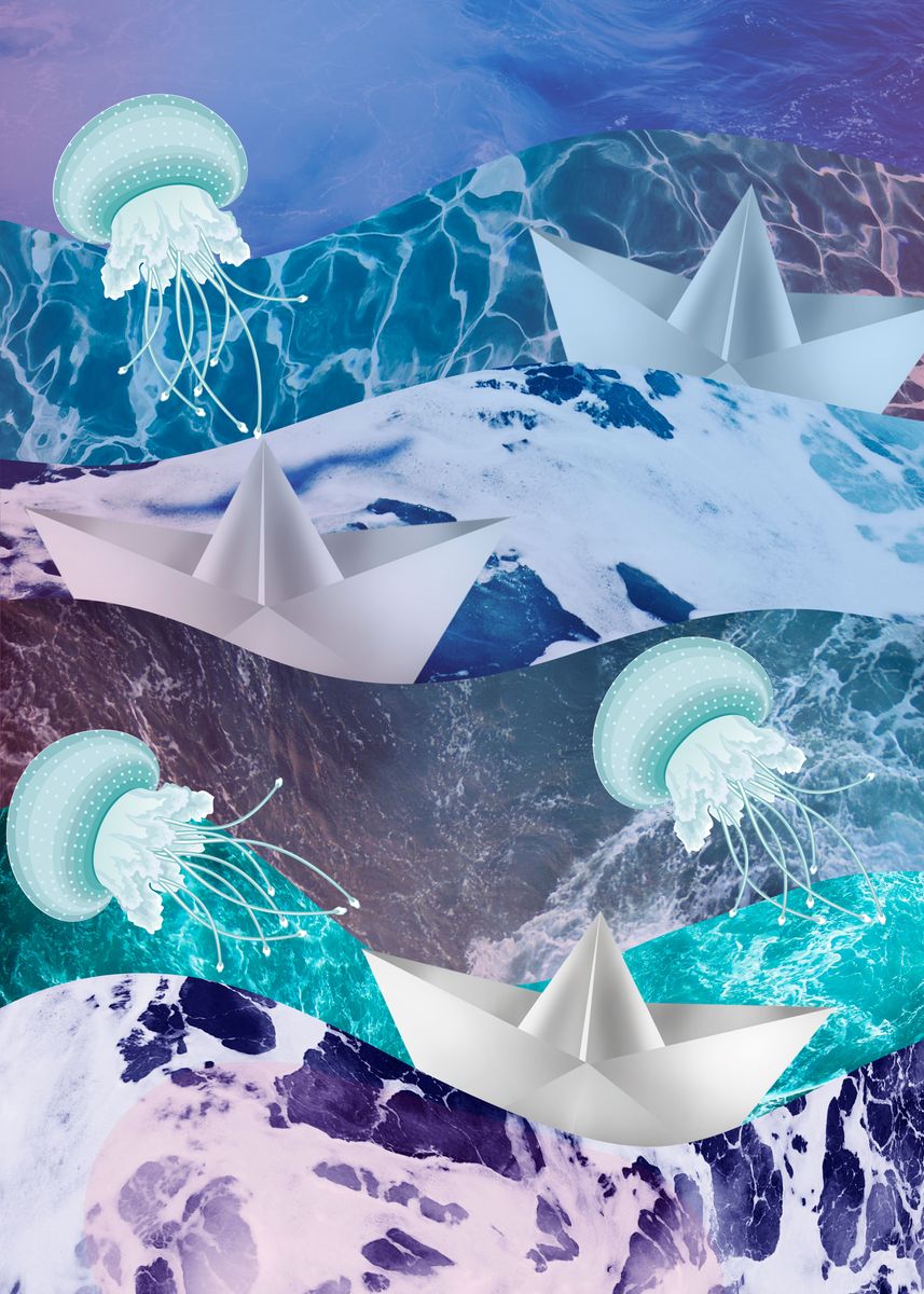 'Abstract sea' Poster by Larisa Siverina | Displate