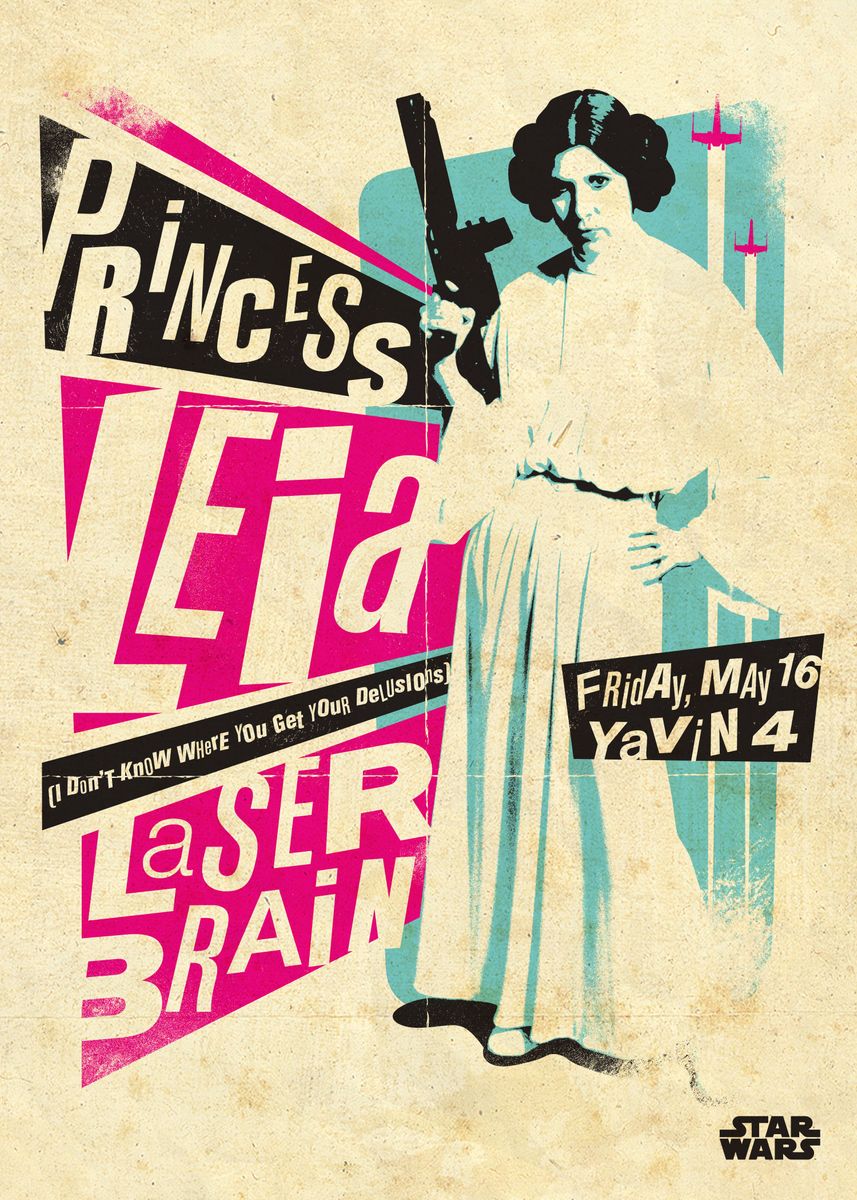 'Princess Leia' Poster, picture, metal print, paint by Star Wars | Displate