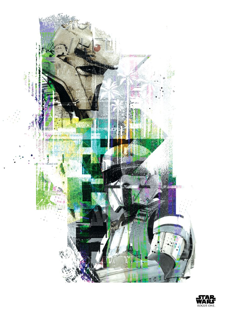 'Scarif Stormtroopers' Poster, picture, metal print, paint by Star Wars ...