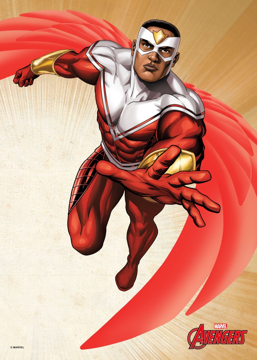 'Falcon' Poster, picture, metal print, paint by Marvel | Displate