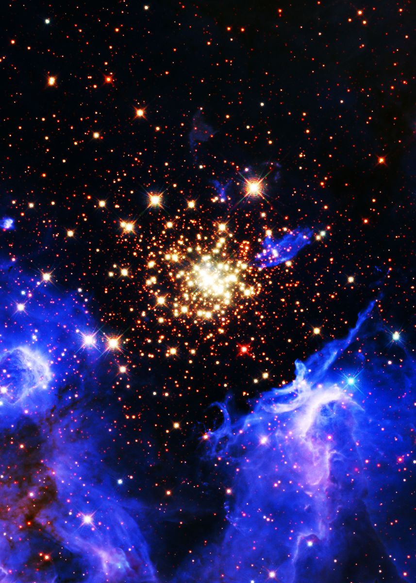 'Galaxy Cluster' Poster, picture, metal print, paint by Head Rubble ...