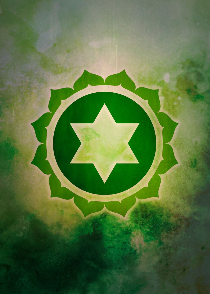 'ANAHATA Chakra ' Poster, picture, metal print, paint by MCAshe Art ...