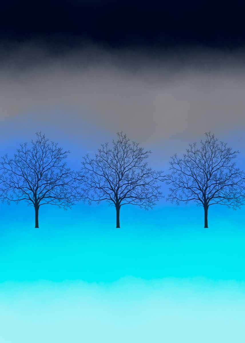 'abstract trees' Poster by Larisa Siverina | Displate