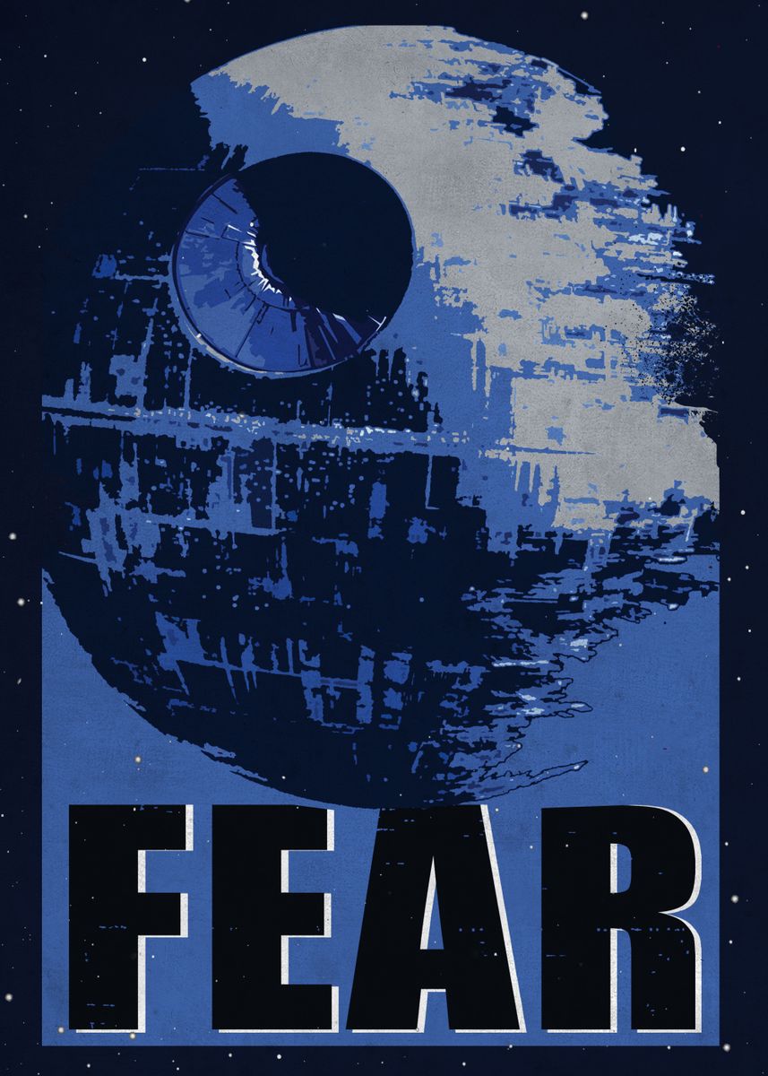 'Fear' Poster, picture, metal print, paint by Star Wars | Displate