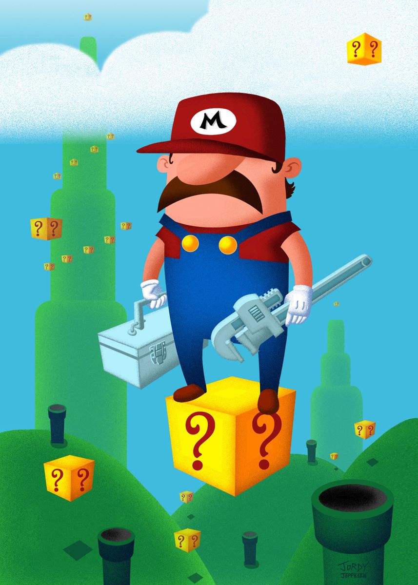 'Mario, designed by Atlantic Canada's pop culture artist ... ' Poster ...