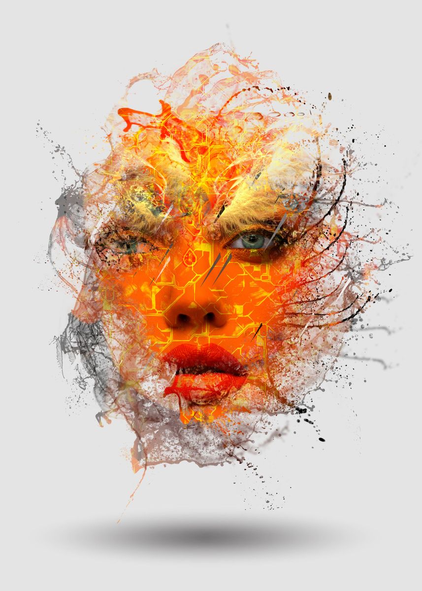 'Tangerine' Poster, picture, metal print, paint by Randy Monteith ...