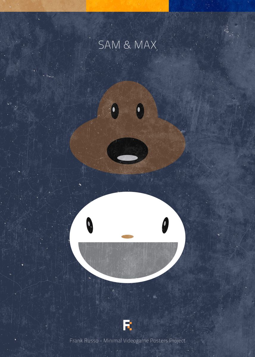 'Sam & Max. Minimal Videogame Poster.' Poster, picture, metal print ...