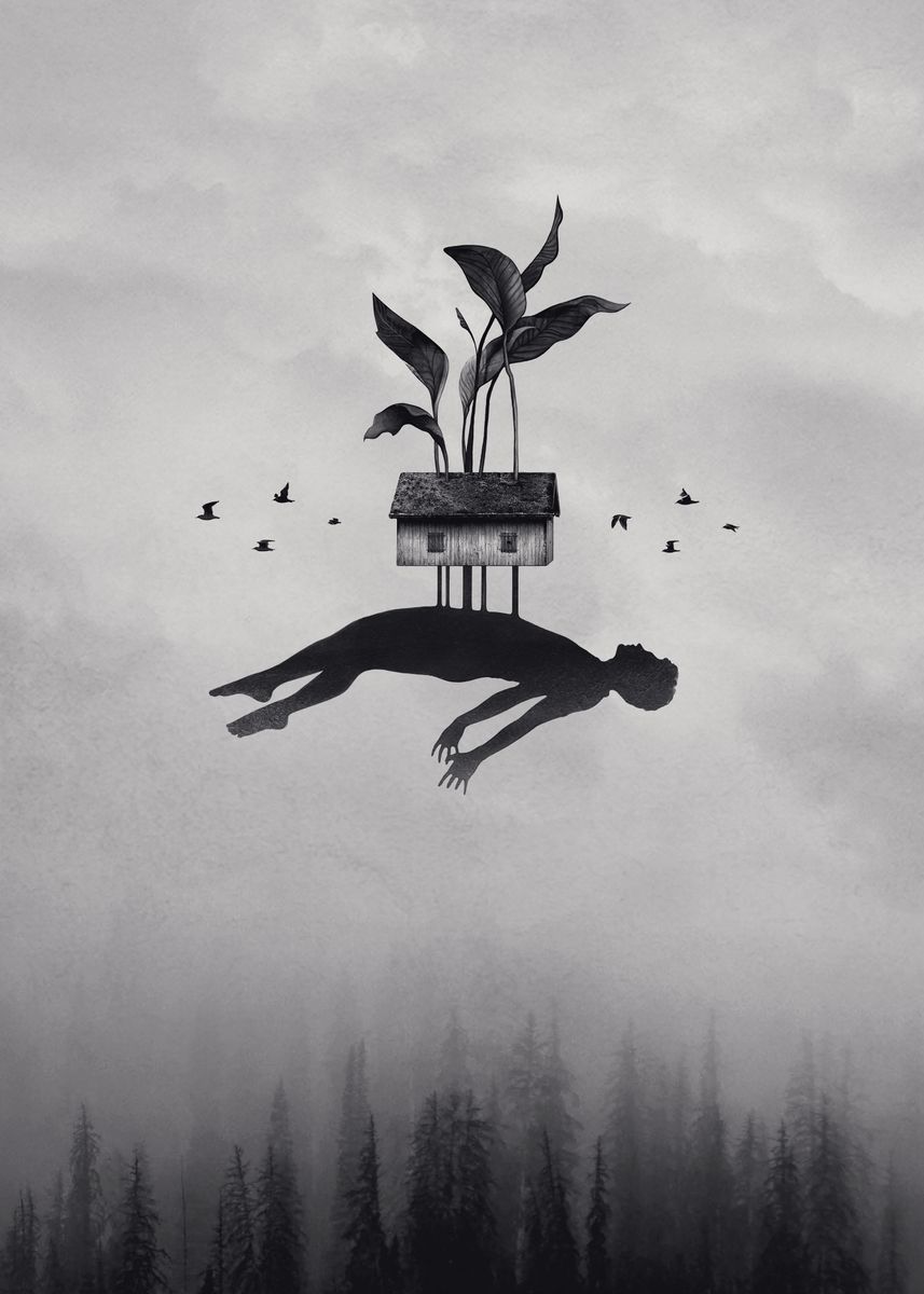 'Homesick' Poster, picture, metal print, paint by Enkel Dika | Displate