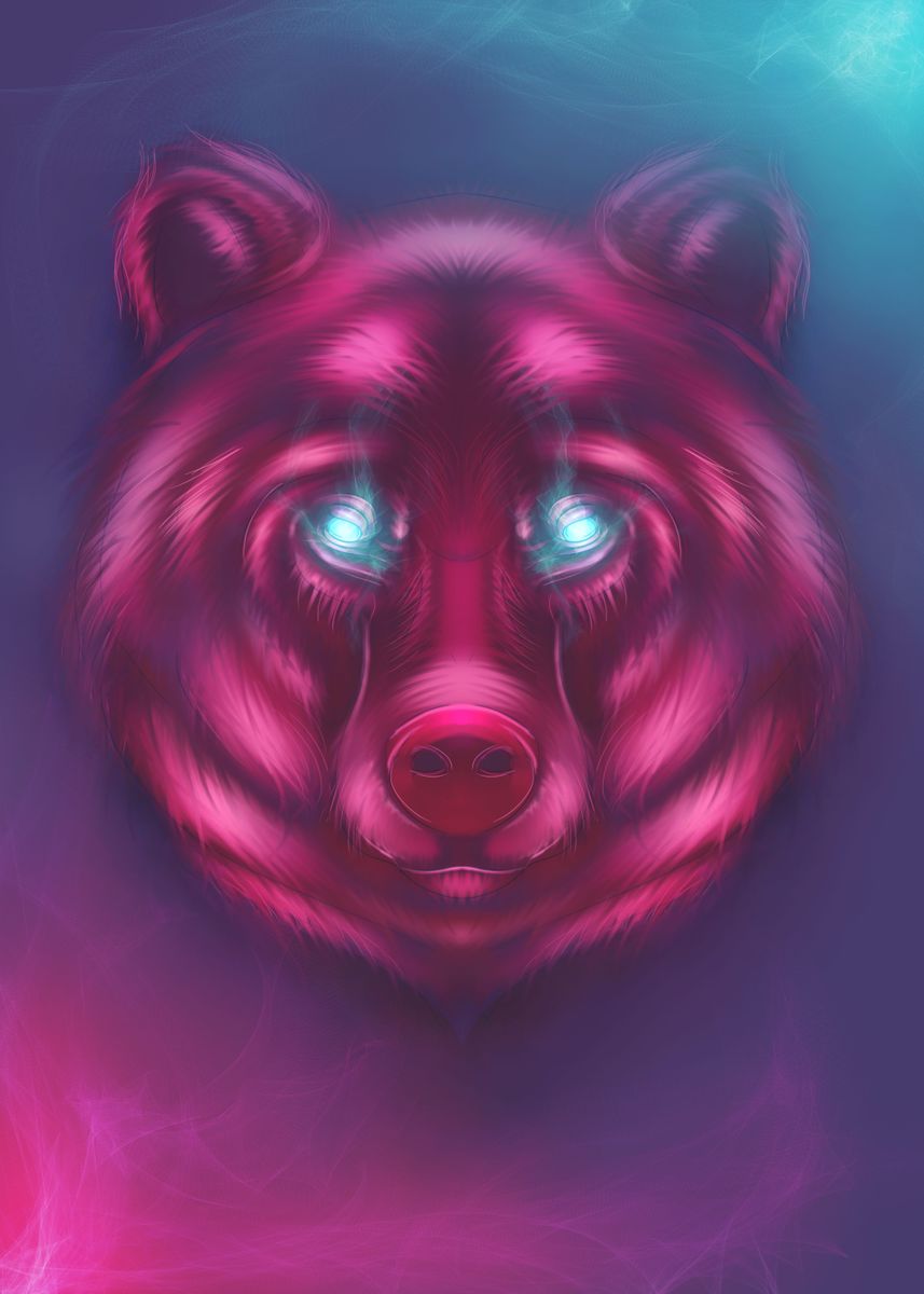 'animal extinction. Bear' Poster by Jose Barrera | Displate