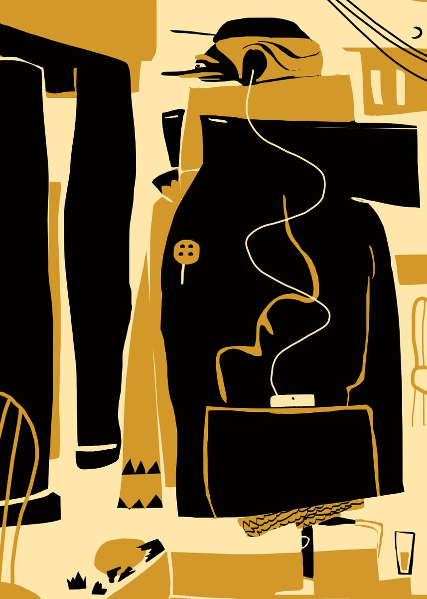 'Oversize' Poster, picture, metal print, paint by Lukasz Majewski ...