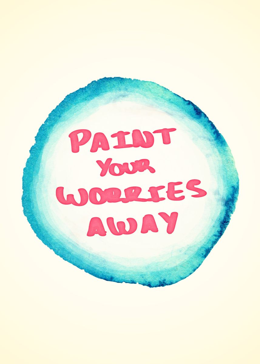 'A pretty poster with triadic palette, enjoy!' Poster, picture, metal ...