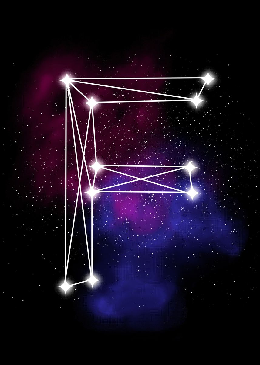 'Initial letter F' Poster, picture, metal print, paint by Alberto Perez ...