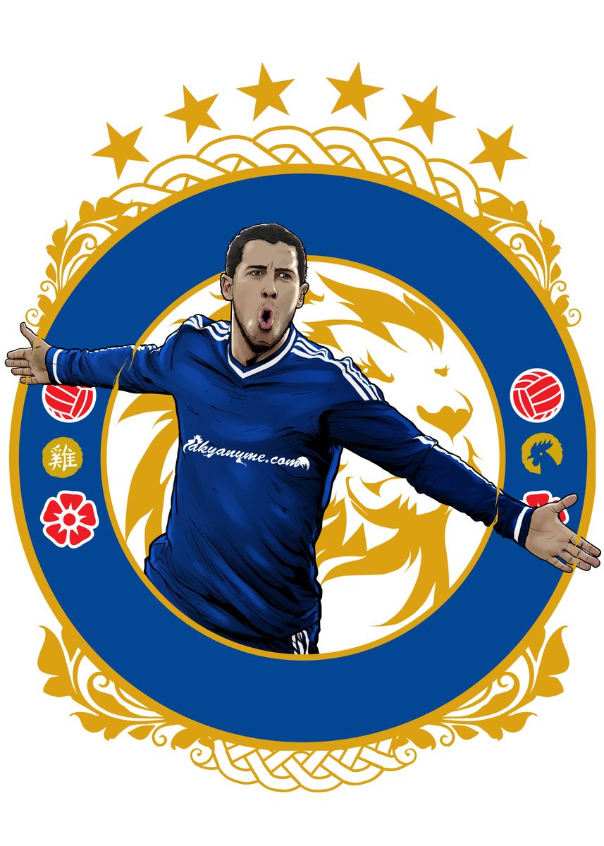 'Blue Lion Hazard' Poster, picture, metal print, paint by akyanyme ...